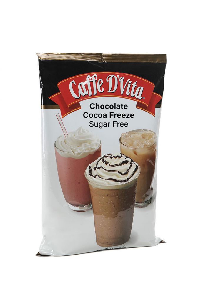 Caffe D'Vita Chocolate Cocoa Freeze Sugar Free - Box Of 5 Pcs - 1 Kg For Bag | امداد إكس