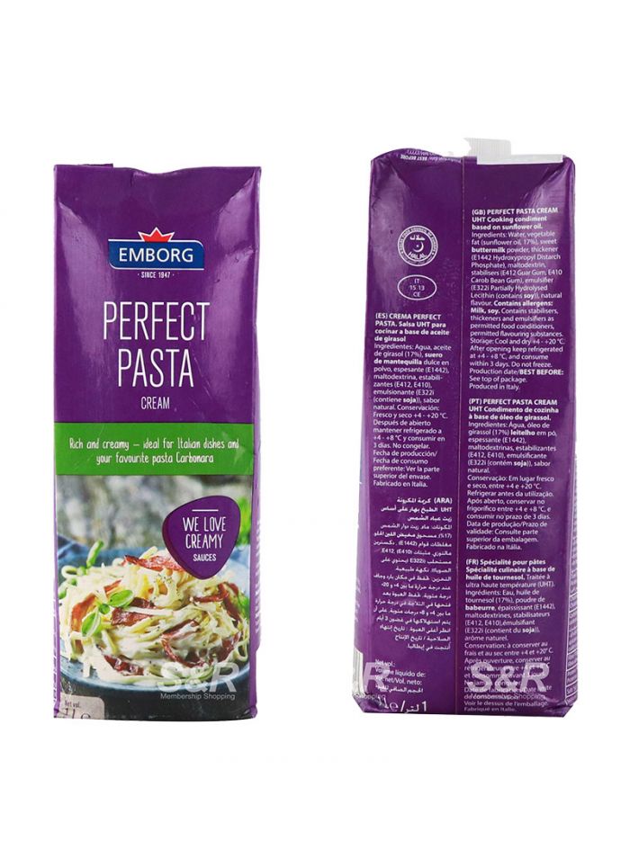 Emborg Perfect Pasta Cream - Box Of 10 Pieces - 1 Ltr | امداد إكس