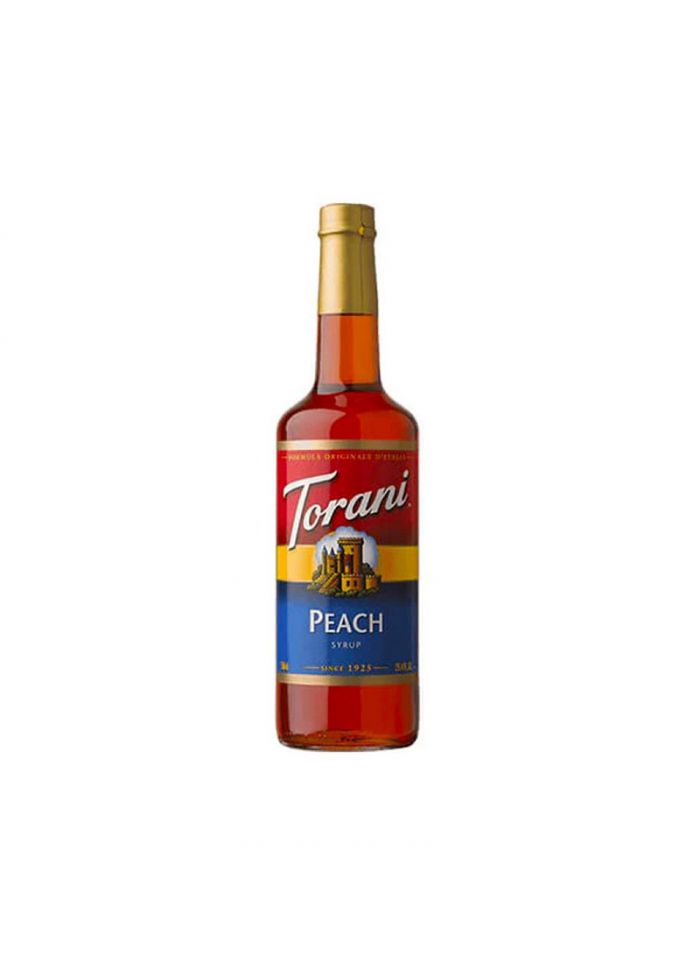Torani Peach Syrup - Box Of 12 Pcs - 750 Ml For Bottle | امداد إكس