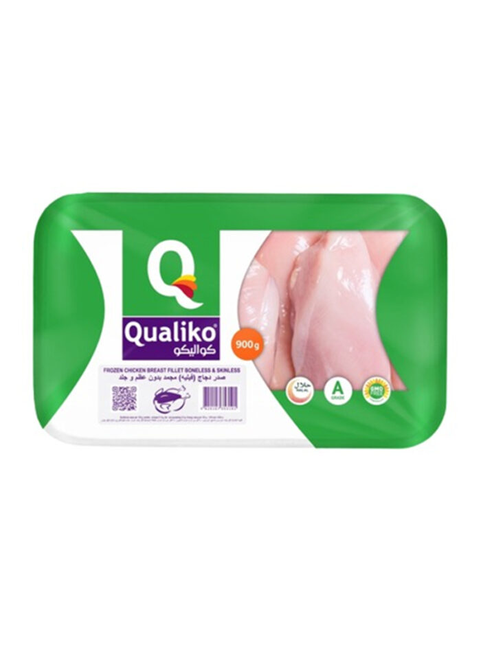 Qualiko Frozen Chicken Breast - Box Of 12 Pieces - 0.9 Kg | امداد إكس